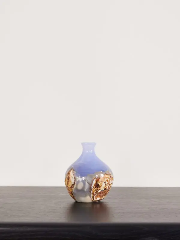 JIA JIA HOME Chalcedony Vase - Blue