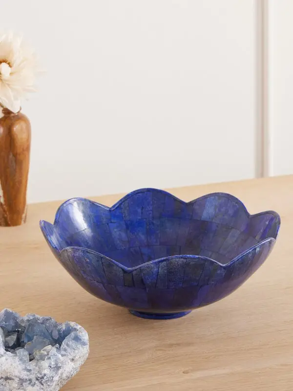 JIA JIA HOME Lapis Lazuli Flower Bowl