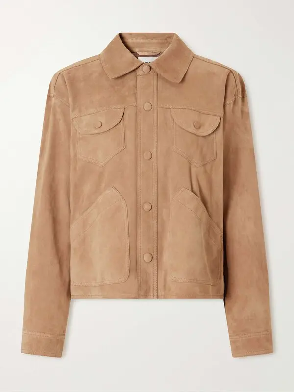 FRAME Utility Suede Jacket