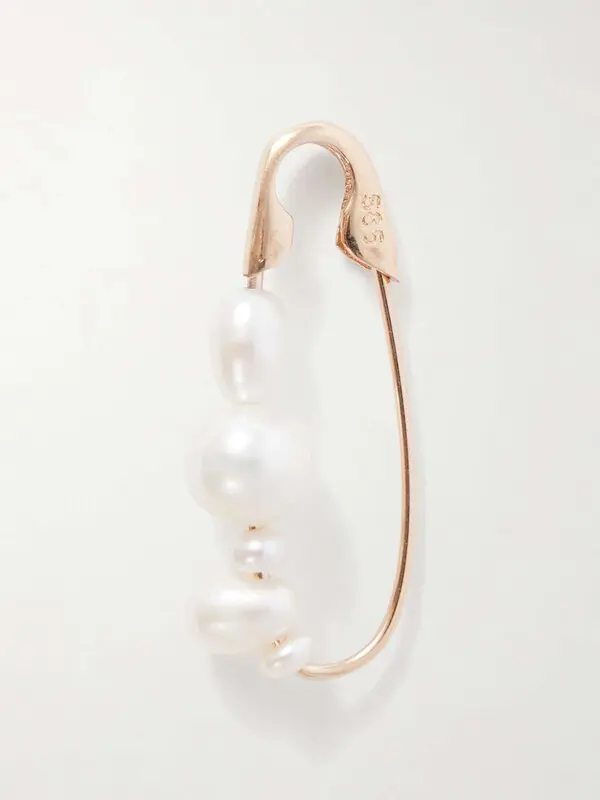 LOREN STEWART 14-karat Pearl Earring - Gold