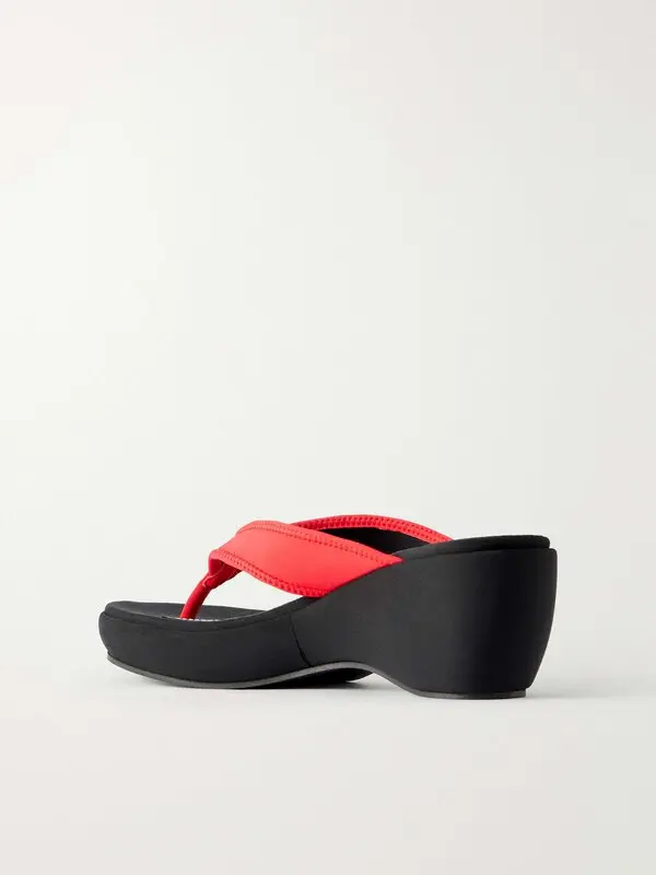 Staud Remy Woven Wedge Sandals