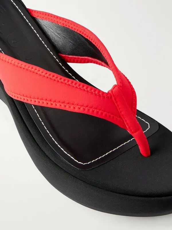 Staud Remy Woven Wedge Sandals