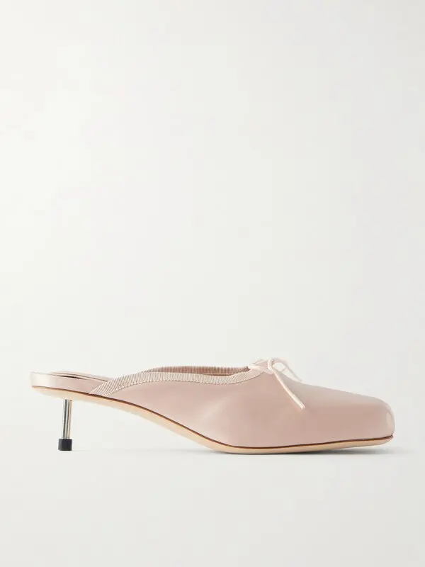 Simone Rocha Pointe Bow-detailed Satin Pumps