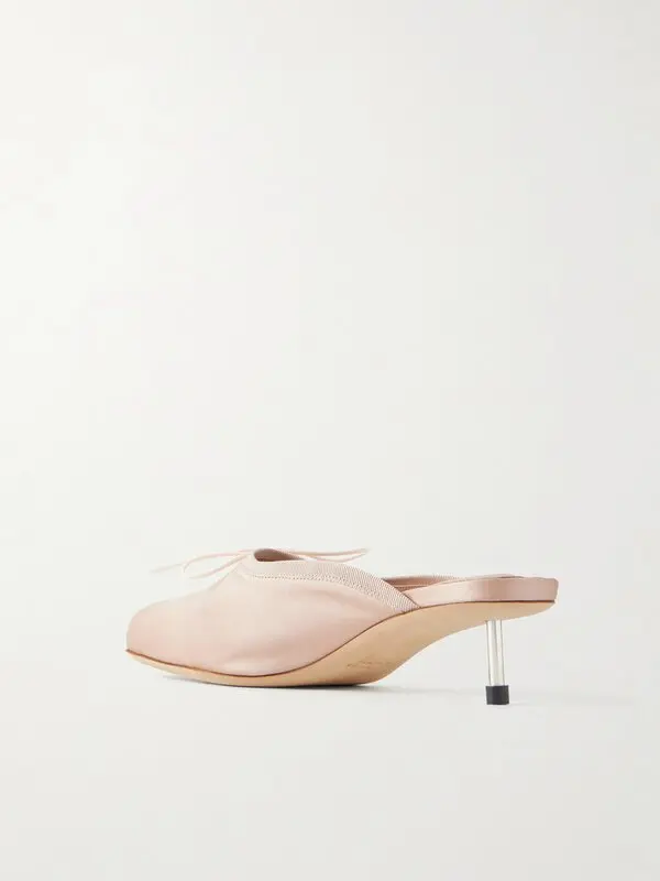 Simone Rocha Pointe Bow-detailed Satin Pumps