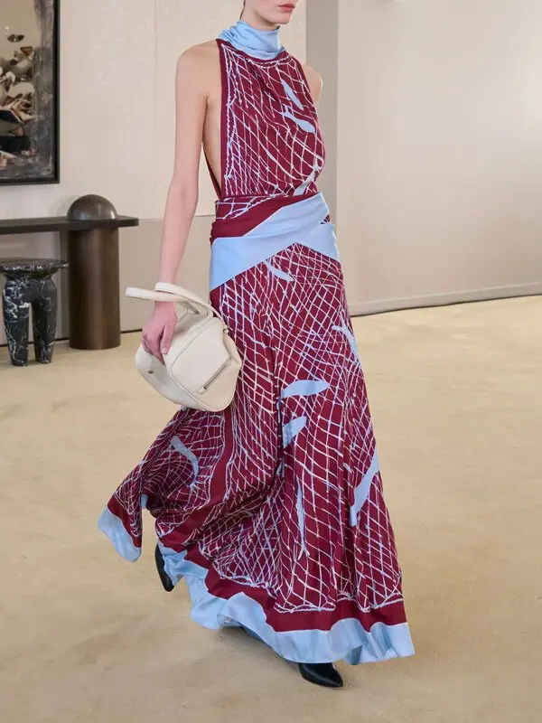 Altuzarra Moonlight Printed Silk Maxi Dress