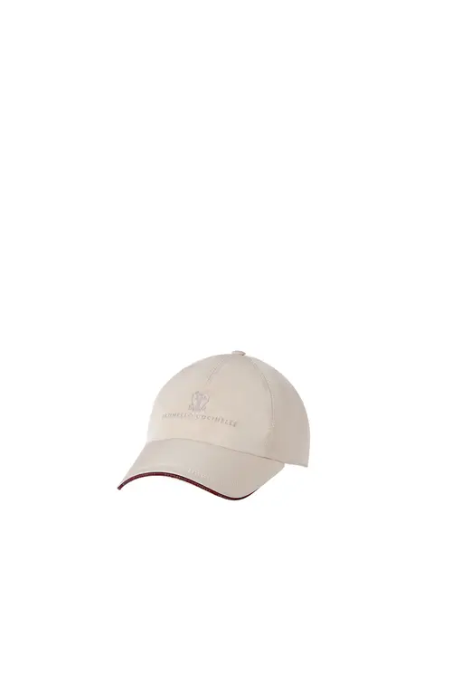 Brunello Cucinelli Water-resistant Microfiber Baseball Cap With Embroidered Logo - Cool Beige