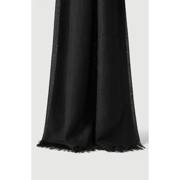 Brunello Cucinelli Cashmere And Silk Scarf - Black