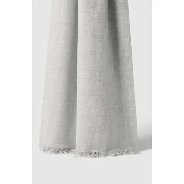 Brunello Cucinelli Cashmere And Silk Scarf - Light Grey