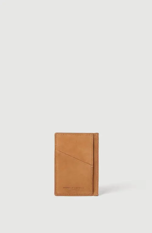 Brunello Cucinelli Nubuck Card Holder
