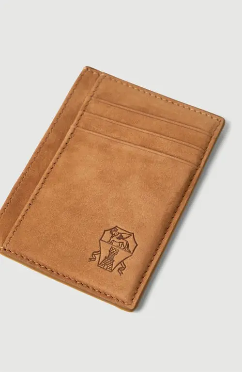 Brunello Cucinelli Nubuck Card Holder