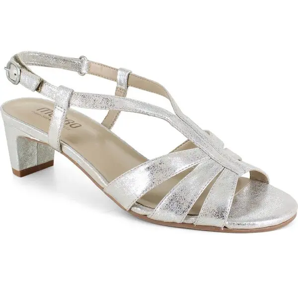 Munro Luna Slingback Sandal - Dusty Metallic