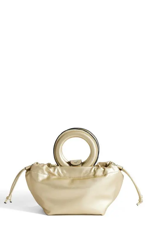 Topshop Grette Metallic Grab Bag - Gold