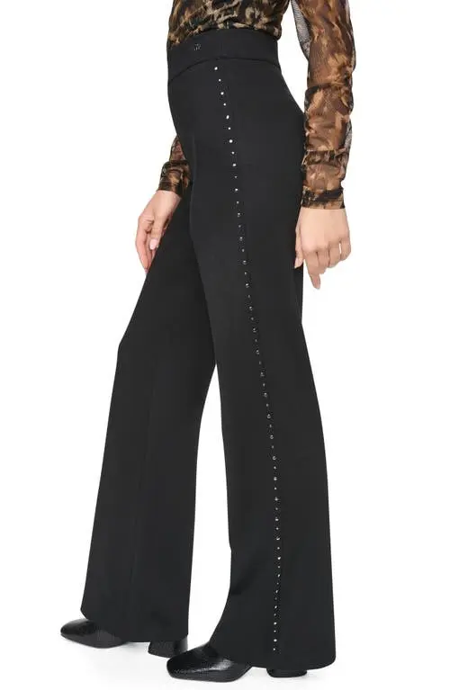 Dkny Pull-on Wide Leg Ponte Pants