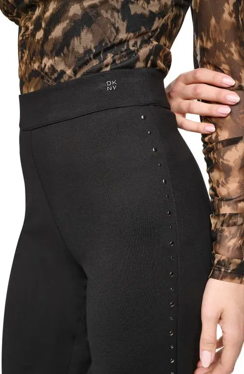 Dkny Pull-on Wide Leg Ponte Pants