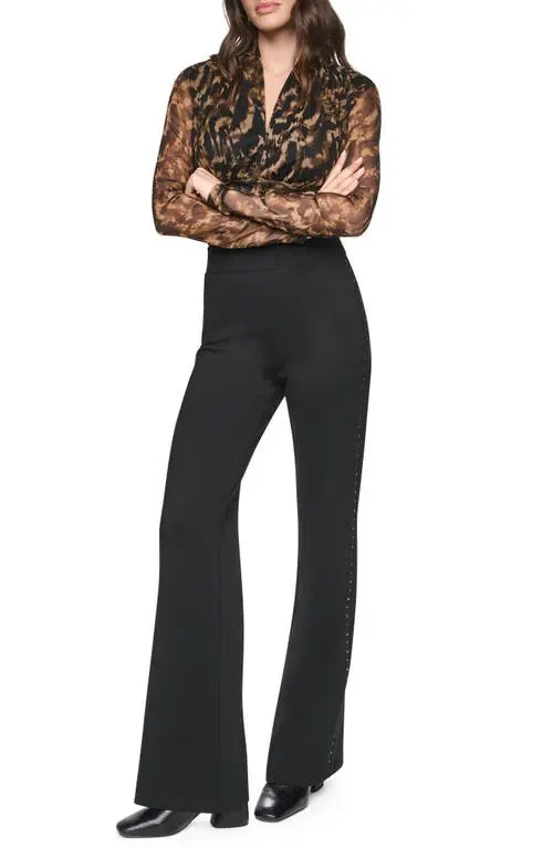 Dkny Pull-on Wide Leg Ponte Pants