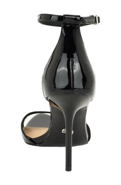 Guess Olivey Ankle Strap Stiletto Sandals - Black