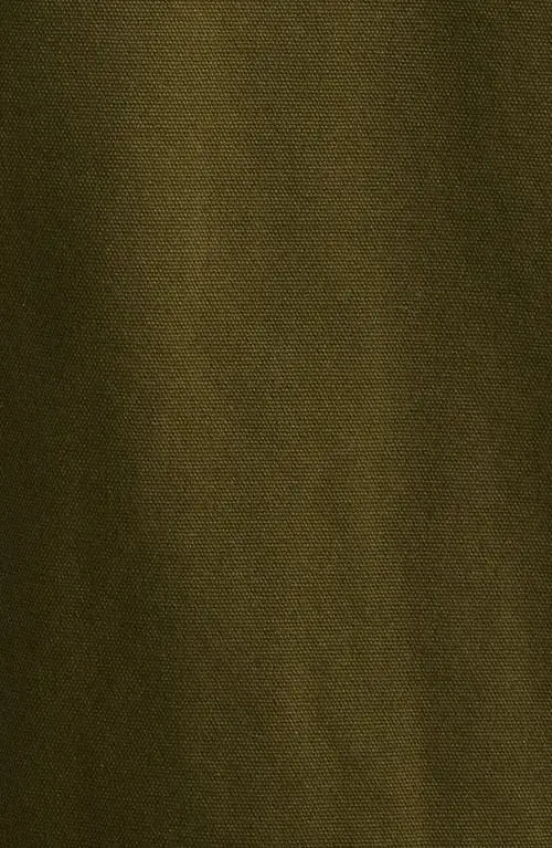 Pendleton Cascades Canvas Barn Coat With Corduroy Collar - Dark Olive
