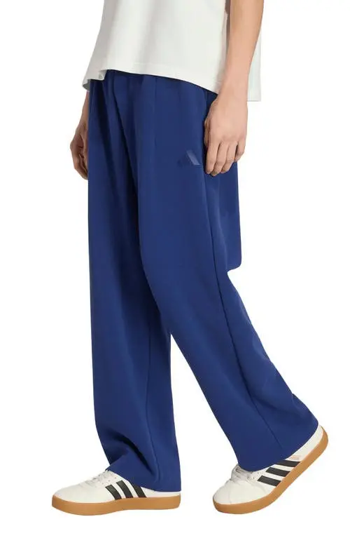 Adidas Wide Leg Sweatpants - Dark Blue