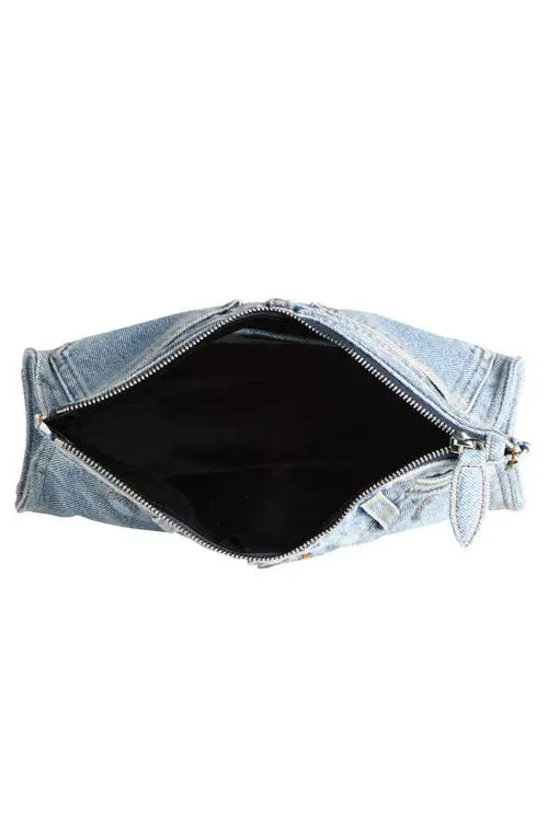 Alexander McQueen Manta Denim Clutch