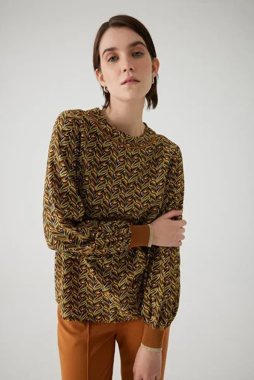 EXQUISE Adina Long Sleeve Blouse