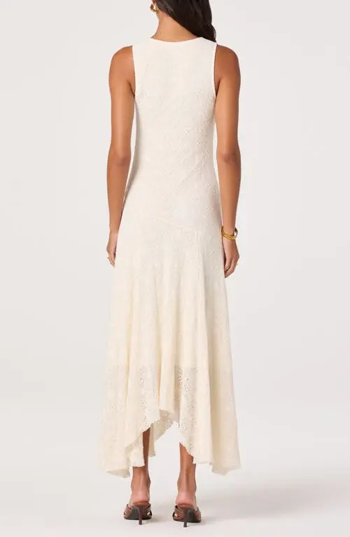 Astr The Label Freida Lace Asymmetrical Hem Dress