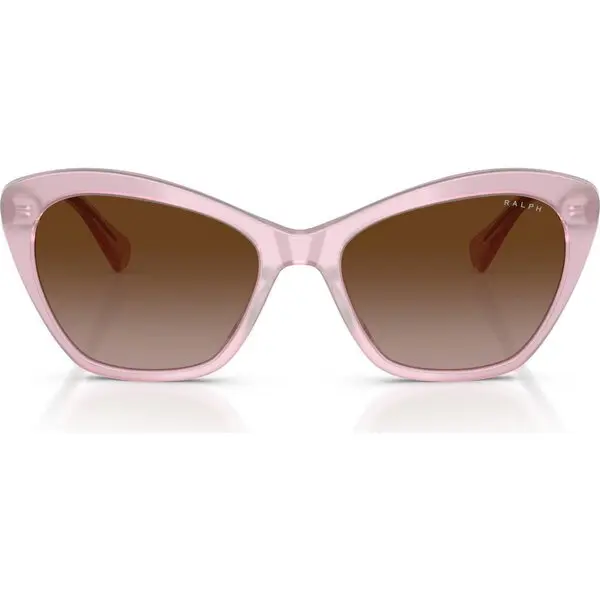 Ralph Lauren 55mm Gradient Butterfly Sunglasses - Opal Violet/gradient Brown