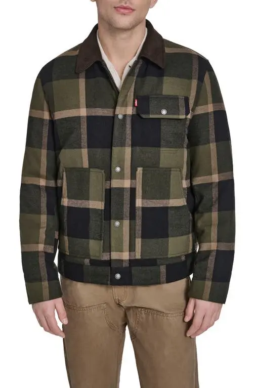 LEVI'S Quilted Work Jacket - Olive/black