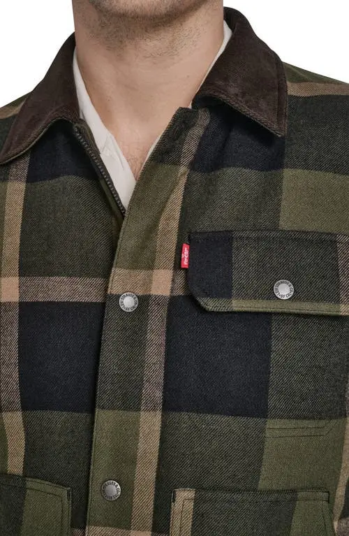 LEVI'S Quilted Work Jacket - Olive/black