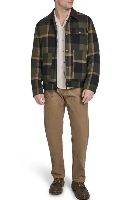LEVI'S Quilted Work Jacket - Olive/black