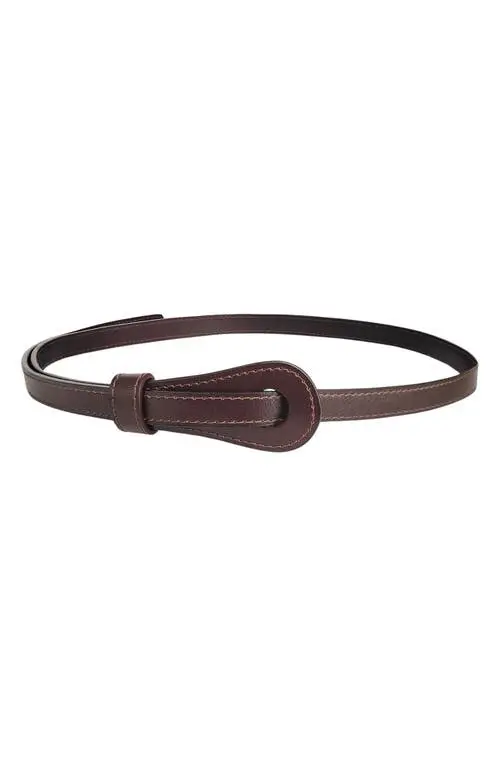 PETIT MOMENTS Saddle Faux Leather Belt - Brown