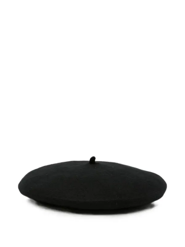Emporio Armani Logo Wool Basque Hat