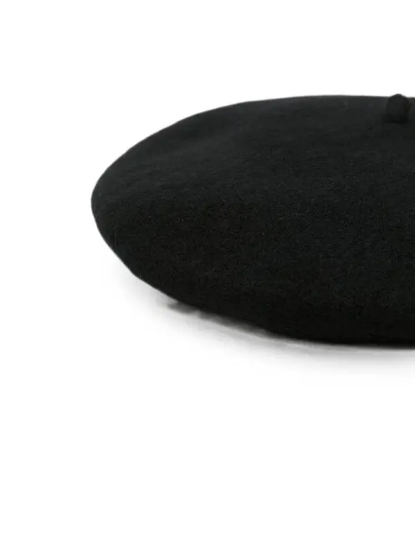 Emporio Armani Logo Wool Basque Hat