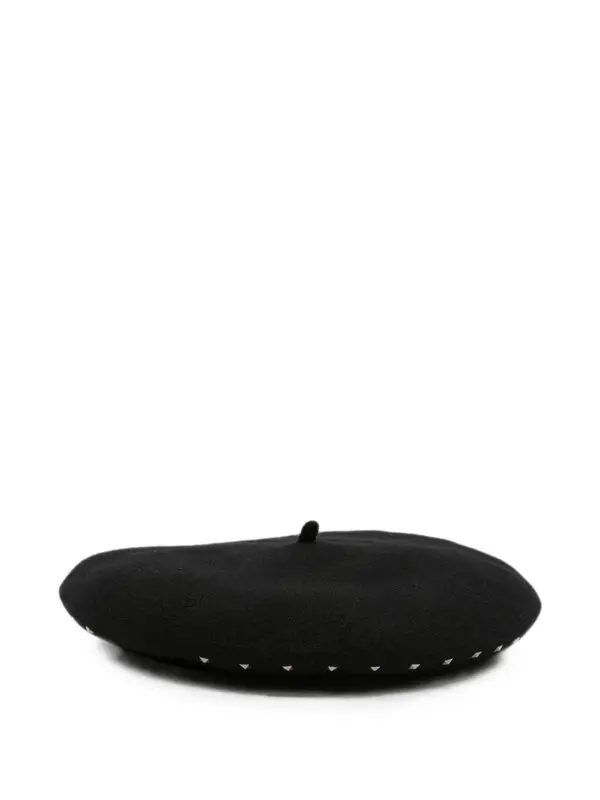 Emporio Armani Logo Wool Basque Hat