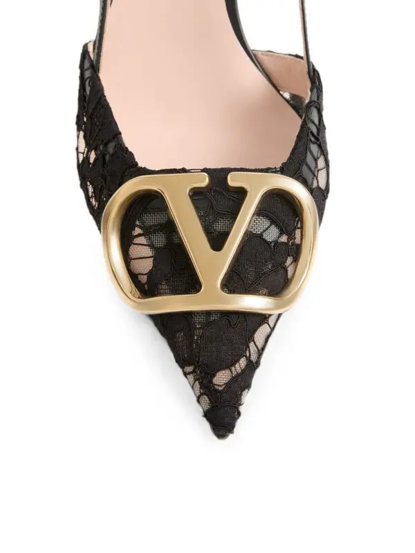 Valentino Garavani Vlogo Signature Lace Pumps