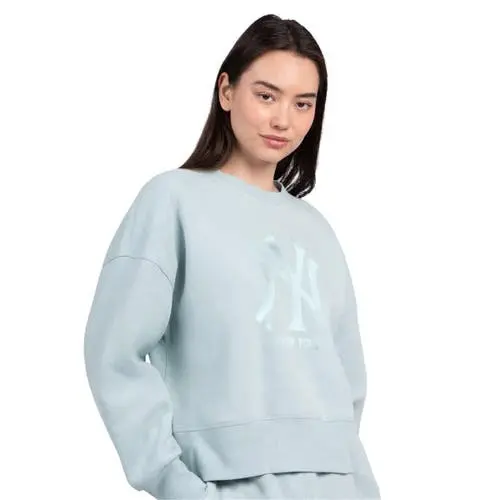 STARTER New York Yankees Pastels Boxy Fleece Sweatshirt - Mint
