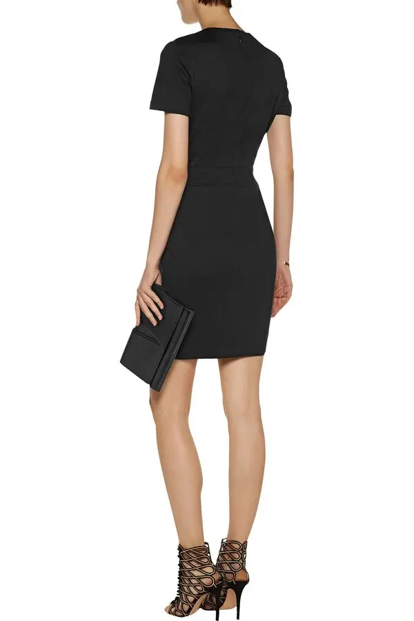 Versace Embellished Stretchjersey Mini Dress