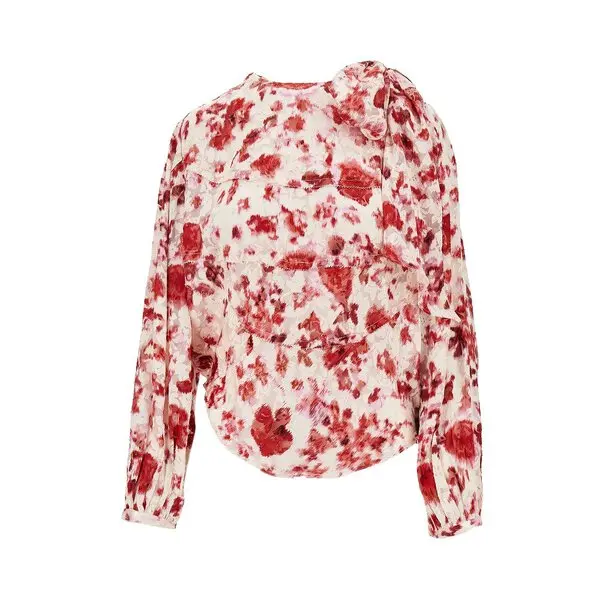 Isabel Marant Étoile Printed Silk Devoré Blouse - Multicolor