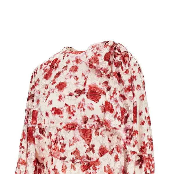 Isabel Marant Étoile Printed Silk Devoré Blouse - Multicolor