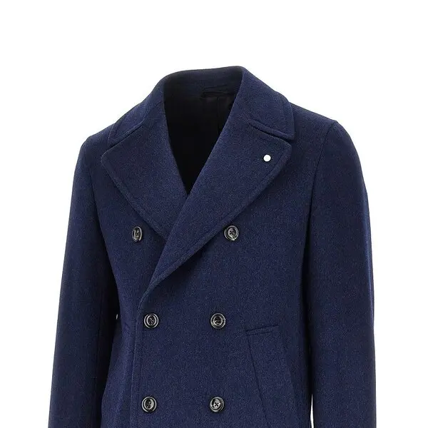 LUIGI BIANCHI Virgin Wool Double-breasted Jacket