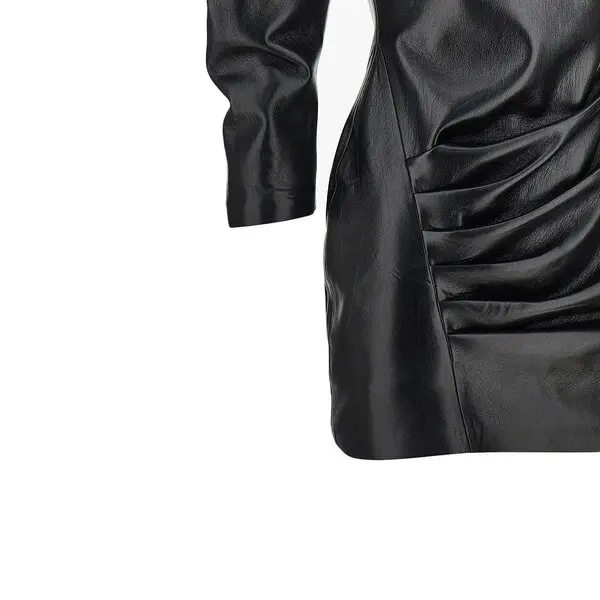 Andamane The Attico 'new Amanda' Faux Leather Dress