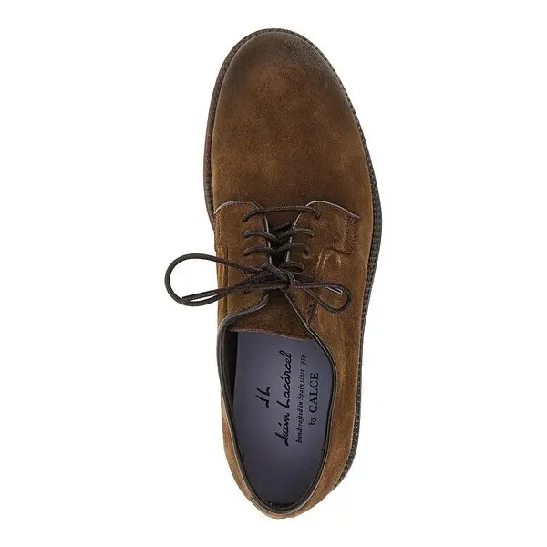 JUAN LACARCEL BY CALCE Suede Leather Lace-up Derby Shoes