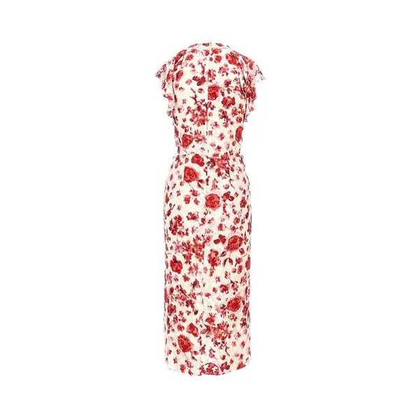 Isabel Marant Étoile Lyndsay" Floral Print Silk-blend Midi Dress - Multicolor