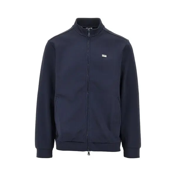 EA7 Full-zip Weathirt With Logo Plate