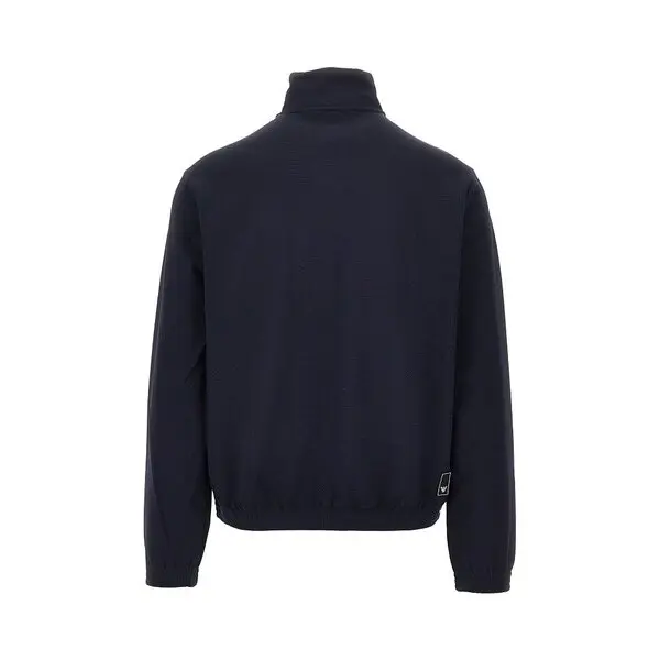 Emporio Armani Piquet Jersey Full-zip Sweatshirt
