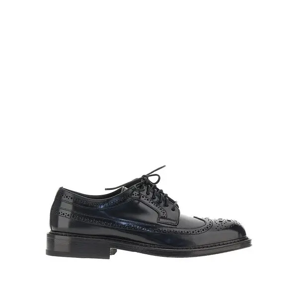 JUAN LACARCEL BY CALCE Brushed Leather Lace-up Shoes - Black