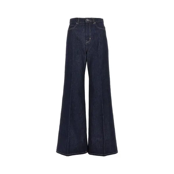 Max Mara Cotton Denim Wide-leg Jeans