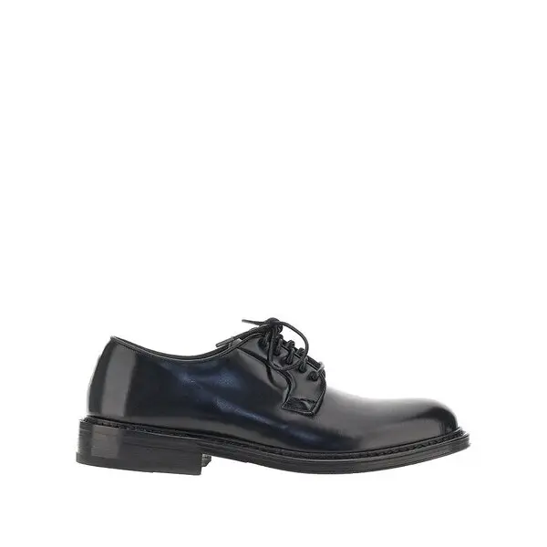 JUAN LACARCEL BY CALCE Brushed Leather Lace-up Shoes - Black