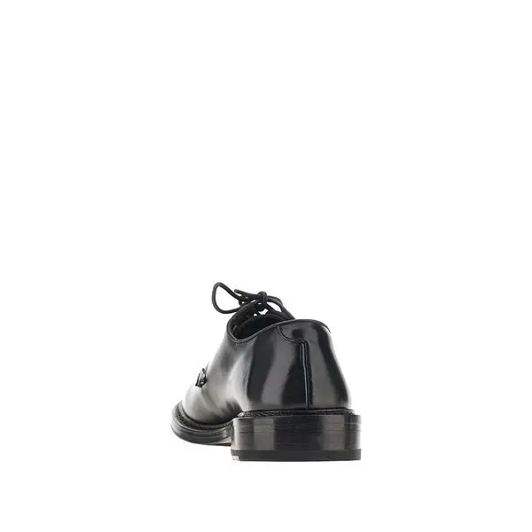 JUAN LACARCEL BY CALCE Brushed Leather Lace-up Derby Shoes