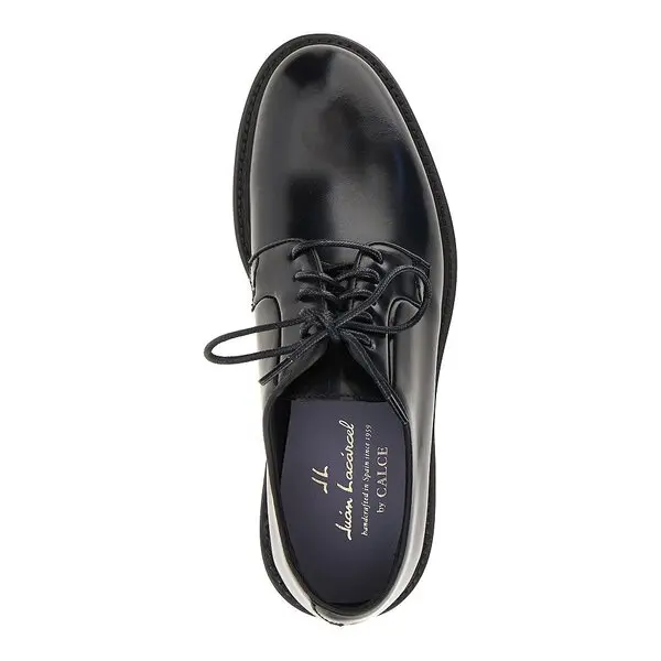 JUAN LACARCEL BY CALCE Brushed Leather Lace-up Derby Shoes