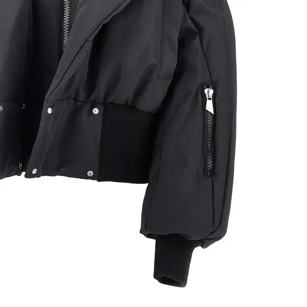 Attico Cotton-blend Padded Bomber Jacket